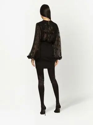 Dolce & Gabbana Logo Satin Blouse