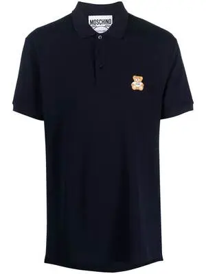 Moschino Embroidered-teddy Detail Polo Shirt