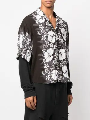 Dsquared2 Floral-print Layered Shirt