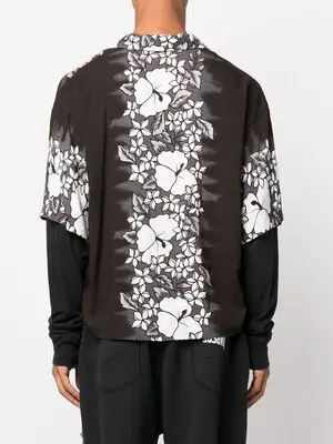 Dsquared2 Floral-print Layered Shirt