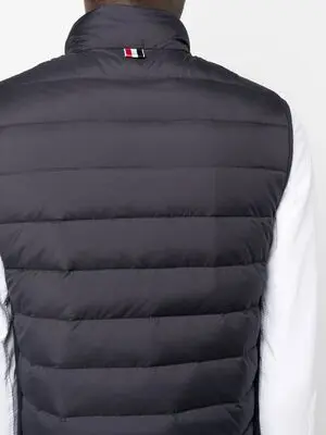Thom Browne Down-feather Padded Gilet - Blue