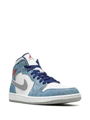 JORDAN 1 Mid French Sneakers - Blue