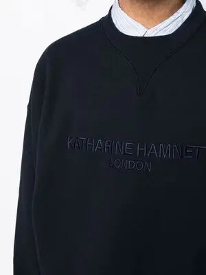 NEIGHBORHOOD Embroidered Logo Cotton Sweatshirt - Blue