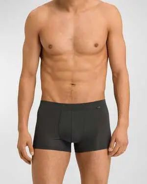 Hanro Men & Apos;s Natural Function Boxer Briefs Dark Shale