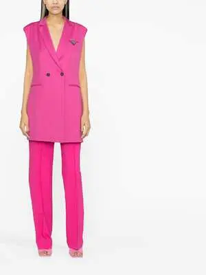 Fabiana Filippi Sleeveless Merino Wool Blazer - Pink