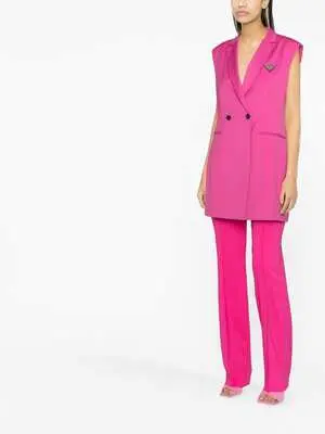 Fabiana Filippi Sleeveless Merino Wool Blazer - Pink