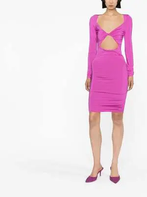 Patrizia Pepe Knot-detail Stretch-jersey Dress