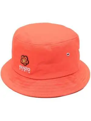Kenzo Cotton Logo-ebroidered Bucket Hat