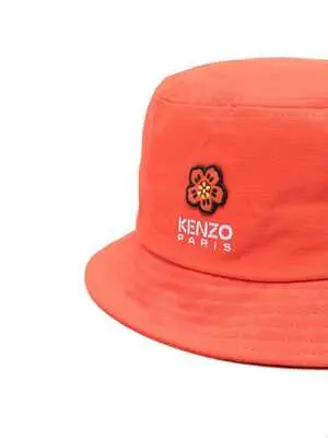 Kenzo Cotton Logo-ebroidered Bucket Hat