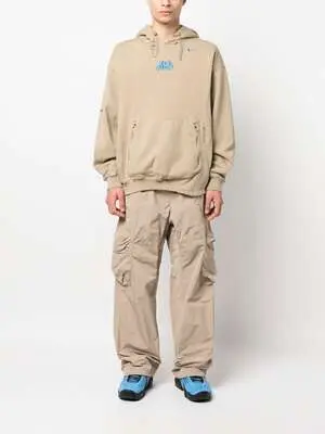 Nike X Off White Swoosh-logo Detail Hoodie