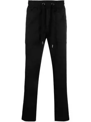 Dolce & Gabbana Dg Essentials Stretch-cotton Track Pants - Black