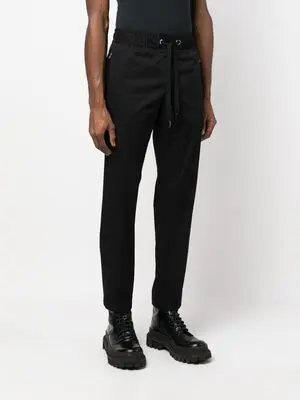 Dolce & Gabbana Dg Essentials Stretch-cotton Track Pants - Black