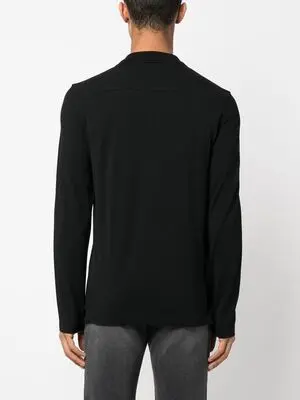 DIESEL® T-smith Long-sleeve Polo Shirt - Black