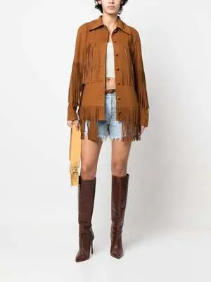 DANCASSAB Rimon Fringed Leather Jacket