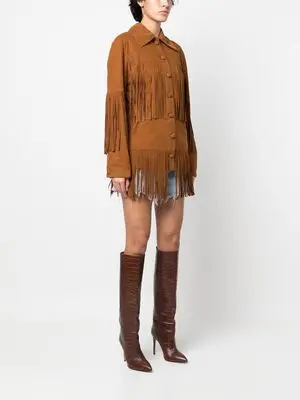 DANCASSAB Rimon Fringed Leather Jacket