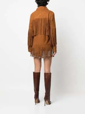 DANCASSAB Rimon Fringed Leather Jacket