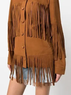 DANCASSAB Rimon Fringed Leather Jacket