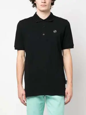 Philipp Plein Snake-logo Polo Shirt - Black