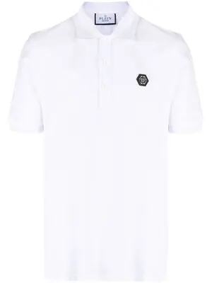 Philipp Plein Snake-logo Polo Shirt - White