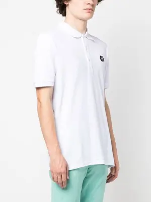 Philipp Plein Snake-logo Polo Shirt - White