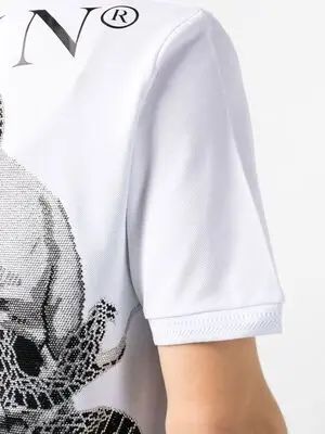 Philipp Plein Snake-logo Polo Shirt - White