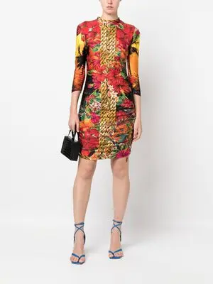 Philipp Plein Hawaii-print Mini Dress