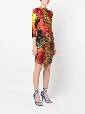 Philipp Plein Hawaii-print Mini Dress