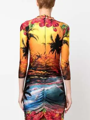 Philipp Plein Hawaii-print Mini Dress