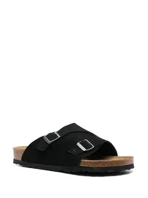 BIRKENSTOCK Zürich Suede Sandals - Black