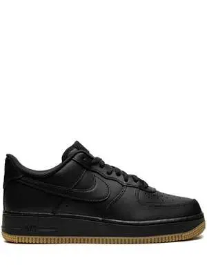 Nike Air Force 1 Low '07 Gum Sneakers - Black
