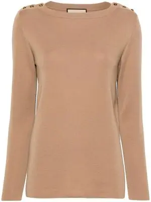 Gucci Shoulder-button Cashmere Jumper