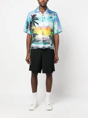 Philipp Plein Graphic-print Silk Shirt