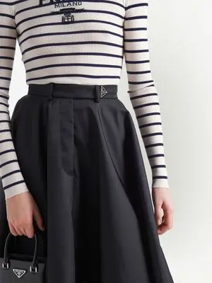 Prada Pleated Midi Skirt