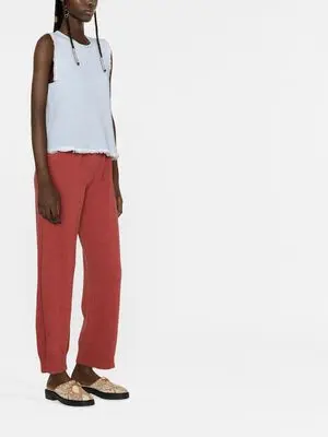 BARRIE Fringe-trim Top - Blue