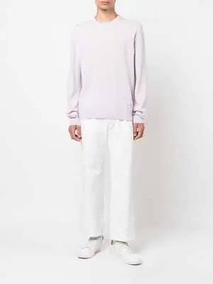 BARRIE B Label Cashmere Jumper By - Purple