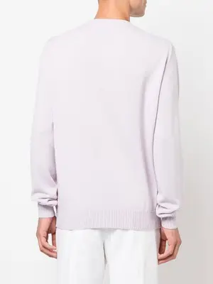 BARRIE B Label Cashmere Jumper By - Purple