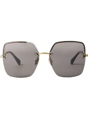 JIMMY CHOO Tavi Oversized Square-frame Sunglasses