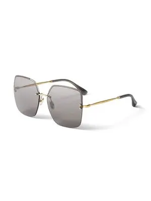 JIMMY CHOO Tavi Oversized Square-frame Sunglasses
