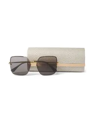 JIMMY CHOO Tavi Oversized Square-frame Sunglasses