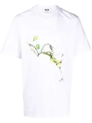 MSGM Logo-print T-shirt - White