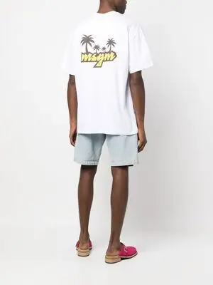 MSGM Logo-print T-shirt