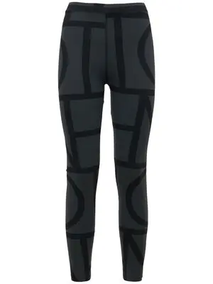 TOTEME Monogram Recycled Tech Leggings - Black