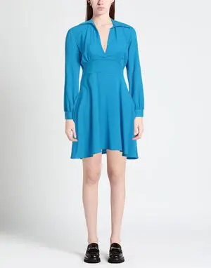 KAOS Mini Trapeze Dress - Blue