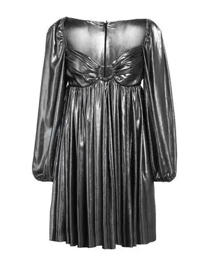 ANIYE BY Long Sleeve Cutout Mini Dress In Metallic Polyester Blend
