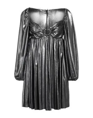 ANIYE BY Long Sleeve Cutout Mini Dress In Metallic Polyester Blend