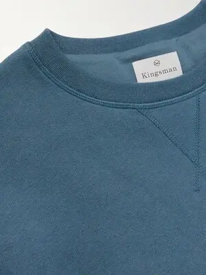 Kingsman Logo-embroidered Cotton And Cashmere-blend Jersey Sweatshirt
