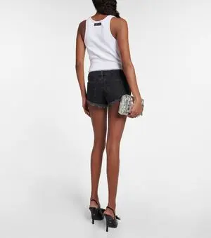 Blumarine Low-rise Denim Shorts