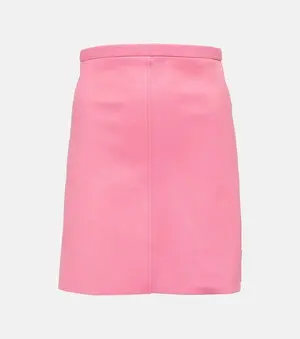 Stouls Lucie Leather Mini Skirt - Orange