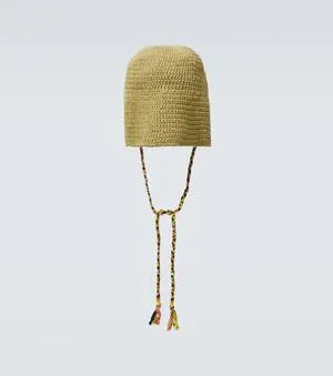 Alanui Beach Break Crochet Hat - Green