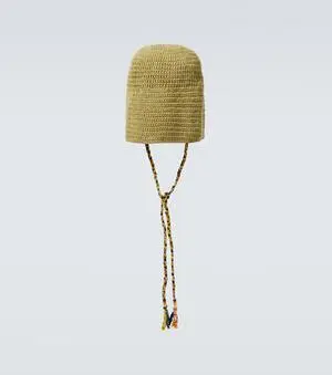 Alanui Beach Break Crochet Hat - Green